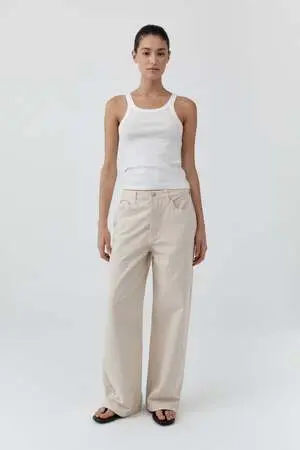 ST. AGNI Canvas Classic Mid Rise Jeans