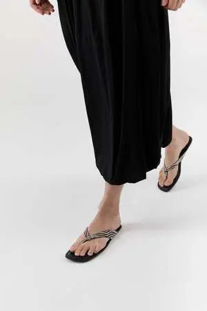ST. AGNI Opanka Slide Sandals