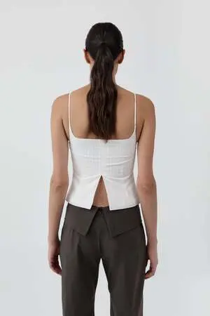 ST. AGNI Pinstripe Cami