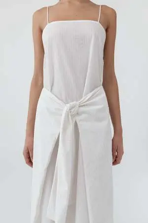 ST. AGNI Pinstripe Relaxed Cocoon Dress