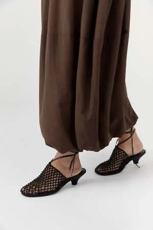 ST. AGNI Woven Mule Heel