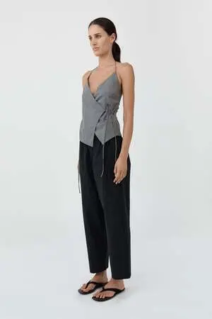 ST. AGNI Fine Rouleau Crop Pants