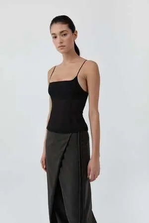 ST. AGNI Stretch Silk Cami