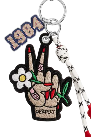 Marc Jacobs Peace Hand Charm Keychain