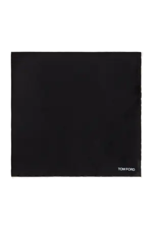 TOM FORD Silk Pocket Square - Black