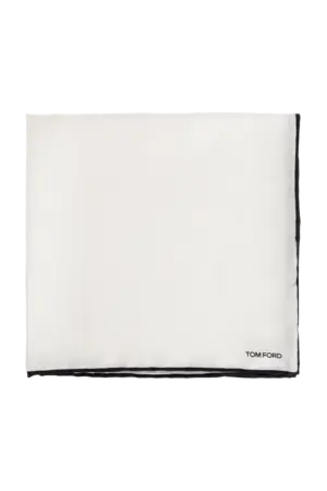 TOM FORD Silk Pocket Square - White