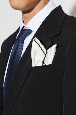 TOM FORD Silk Pocket Square - White