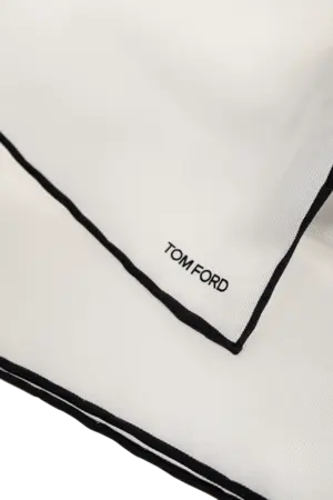 TOM FORD Silk Pocket Square - White