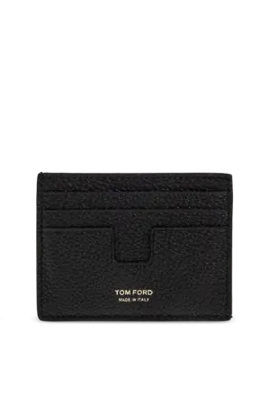 TOM FORD Leather Card Holder - Black