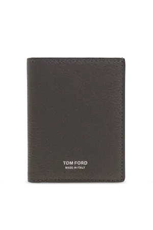 TOM FORD Leather Wallet - Grey