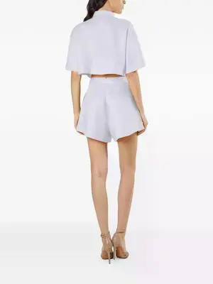 MIA PECULIAR Tailored Linen High Waist Shorts