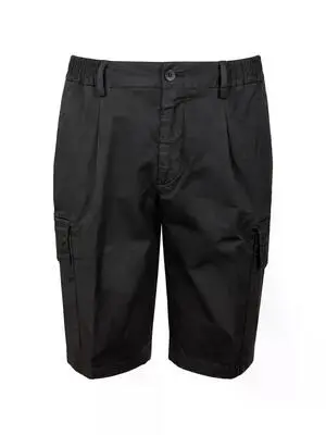 DEVORE INCIPIT Pleated Cargo Shorts - Black