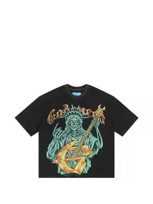 GODSPEED Liberty Rock Graphic-print T-shirt - Black