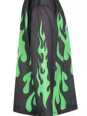 MARKET Toxic Flames Mesh T-shirt