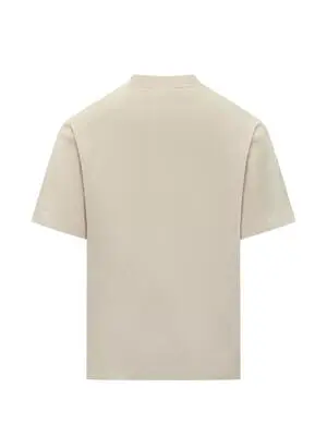 Drole De Monsieur Classic Slogan T-shirt - Neutrals