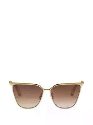 Roberto Cavalli Geometric Cat-eye Sunglasses - Gold