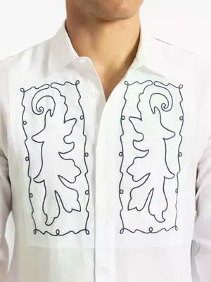 Orlebar Brown Giles Mirabello Embroidered Shirt