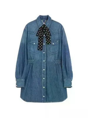 Valentino Garavani Denim Midi Dress - Blue