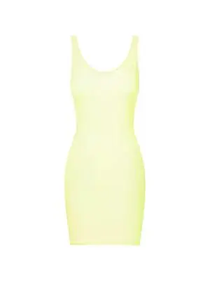 MAISON CLOSE Double Sens Sheer Mini Dress - Yellow