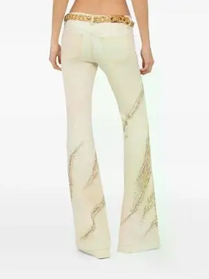 Roberto Cavalli Embellished Flared Jeans