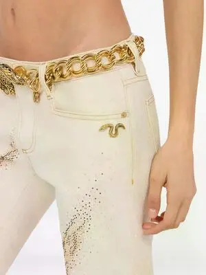 Roberto Cavalli Embellished Flared Jeans