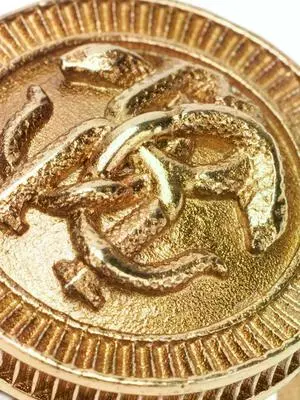 Roberto Cavalli Embossed Glass Ring