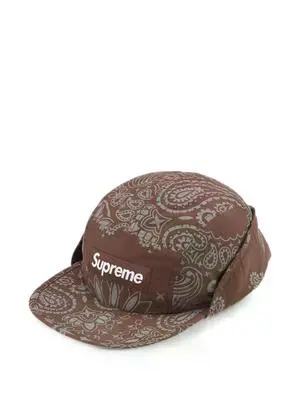 Supreme Bandana Print Baseball Cap - Brown