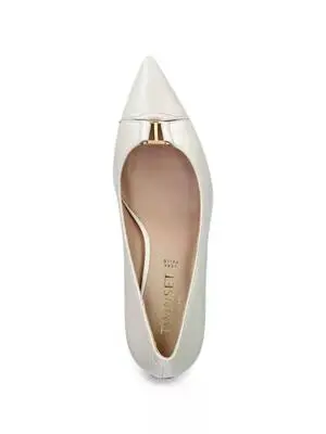 TWINSET Logo Plaque Pointed-toe Pumps