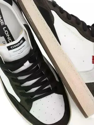 CRIME LONDON Panelled Leather Chelsea Sneakers