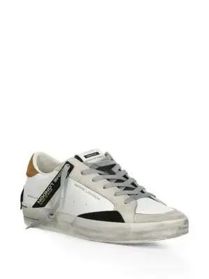 CRIME LONDON Sk8 Deluxe Panelled Sneakers - White
