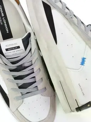 CRIME LONDON Sk8 Deluxe Panelled Sneakers