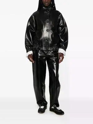 Sandro Oversized Leather Jacket