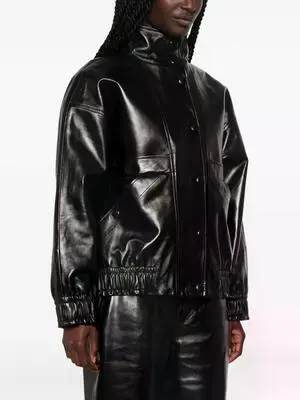 Sandro Oversized Leather Jacket