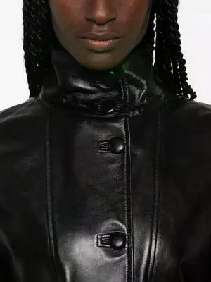 Sandro Oversized Leather Jacket