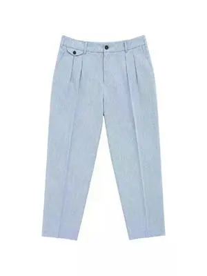 BE ABLE Pleated Tapered Jeans - Blue