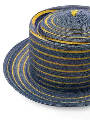 Borsalino Striped Straw Hat