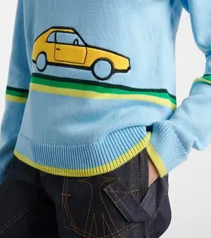 JW Anderson Embroidered Cotton Sweater