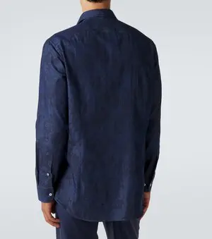 Etro Paisley Denim Shirt