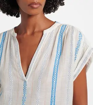 Velvet By Graham & Spencer Tallula Cotton Jacquard Top