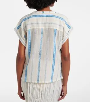 Velvet By Graham & Spencer Tallula Cotton Jacquard Top