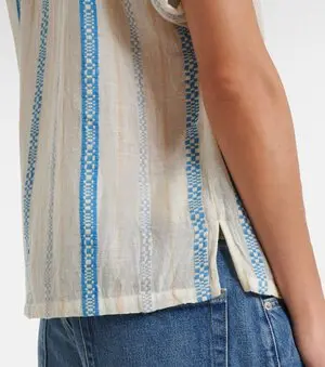 Velvet By Graham & Spencer Tallula Cotton Jacquard Top