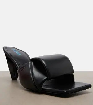 Loewe Origami Leather Mules - Black