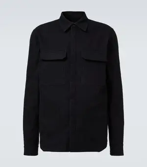 Rick Owens Work Cotton And Wool Flannel Shirt