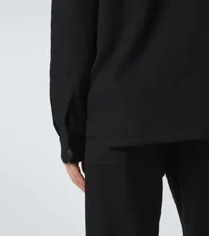 Rick Owens Work Cotton And Wool Flannel Shirt