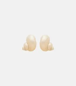 JENNIFER BEHR Luca Earrings In Seashell And Brass - White