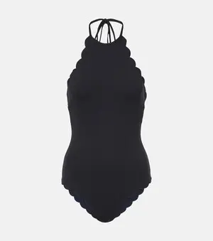 Marysia Mott Reversible Scalloped One-piece Swimsuit - Black