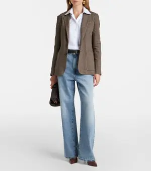 Ralph Lauren Hailey Wool, Silk, And Cashmere Blazer