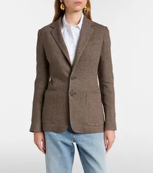 Ralph Lauren Hailey Wool, Silk, And Cashmere Blazer