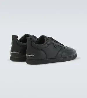 CHRISTIAN LOUBOUTIN Sk Vi Leather Lace-up Sneakers - Black