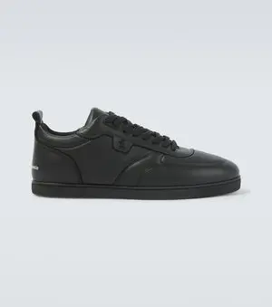 CHRISTIAN LOUBOUTIN Sk Vi Leather Lace-up Sneakers - Black